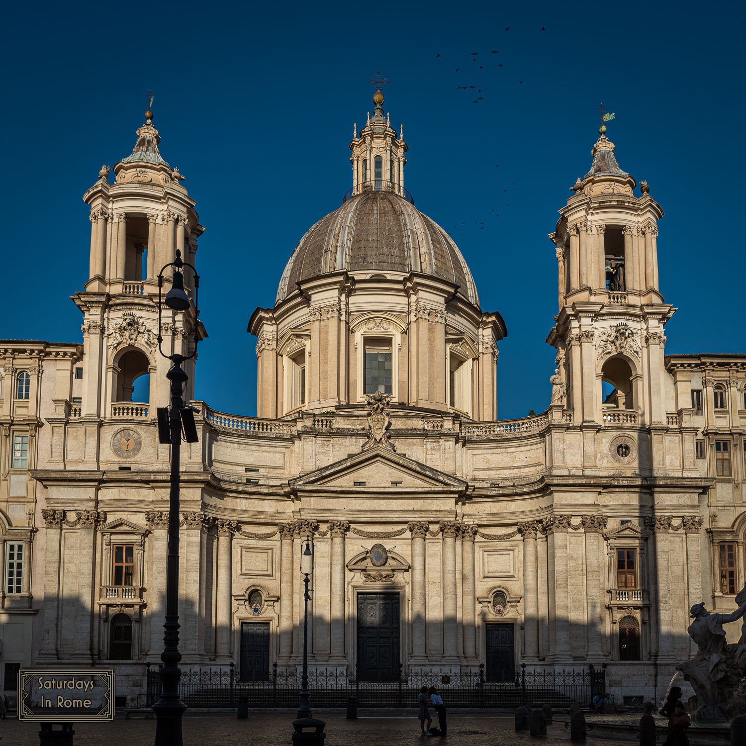 Piazza Navona And The Three Beautiful Fountains In Rome